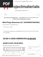 ASME B16.48 Spectacle Blind Flange Dimensions and Weight Chart | PDF ...