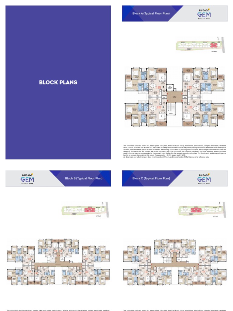 Block Plans: Block A (Typical Floor Plan) | Download Free PDF | Legal ...
