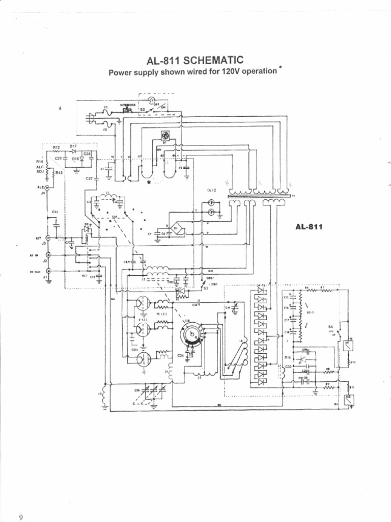 AL-811 (Circa 2000) Schematic | PDF | Electrical Engineering | Electricity