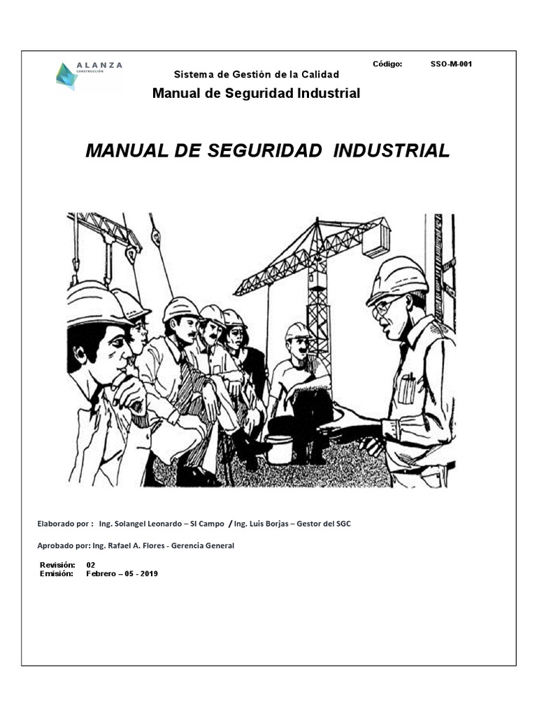SSO-M-001 Manual de Seguridad Industrial | PDF | Seguridad y salud ocupacional | Valores
