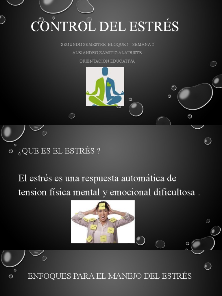 Control de Estres | PDF | Estrés (biología) | La dependencia de sustancias
