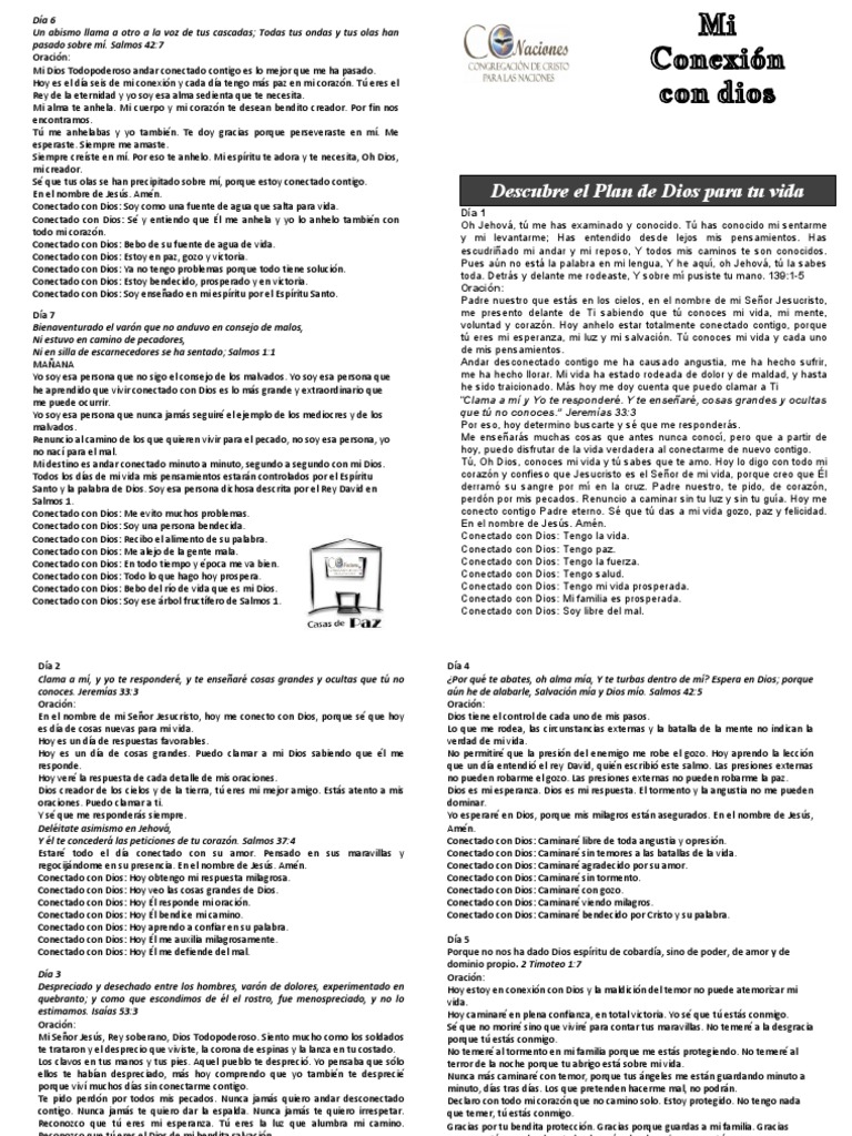Mi Conexion Con Dios | PDF | Oración | Cristo (título)