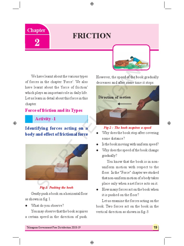 Friction: Force of Friction and Its Types Activity - 1 | PDF | Friction ...