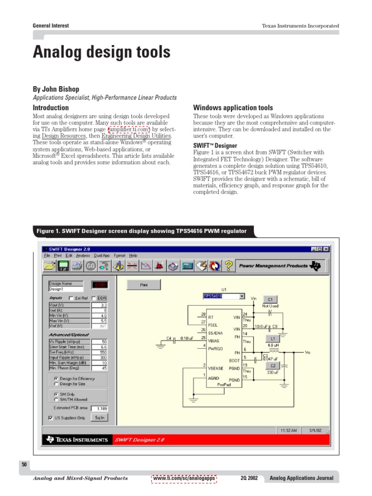 Analog Design Tools: by John Bishop | Download Free PDF | Amplifier ...
