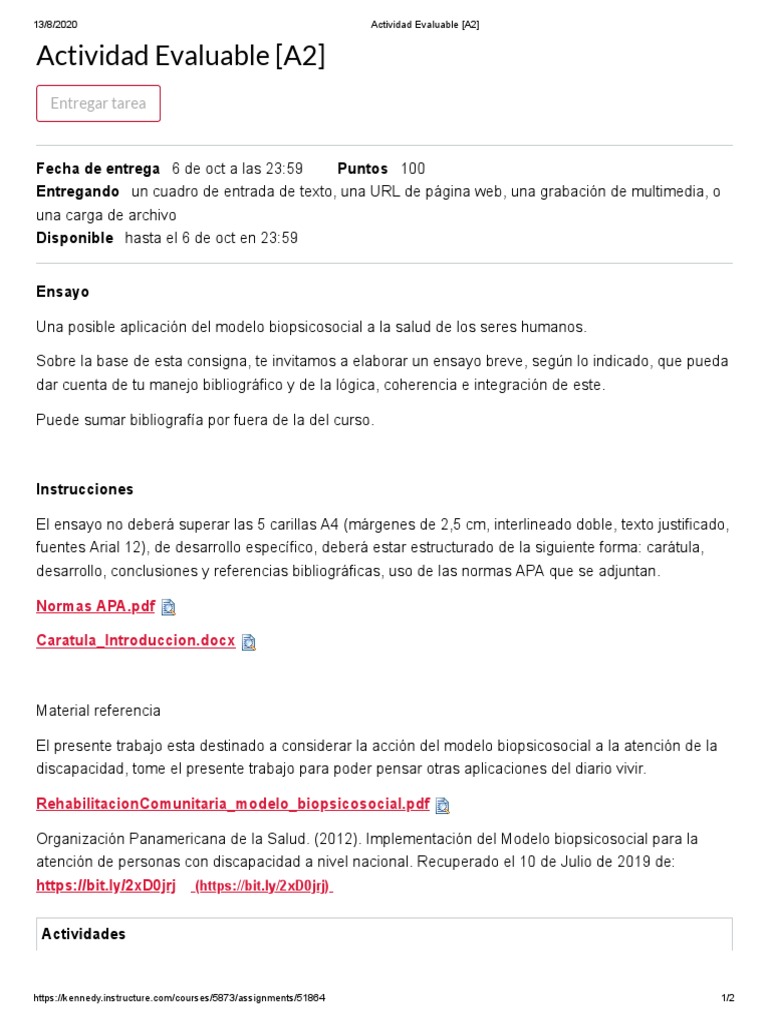 Actividad Evaluable (A2) | PDF