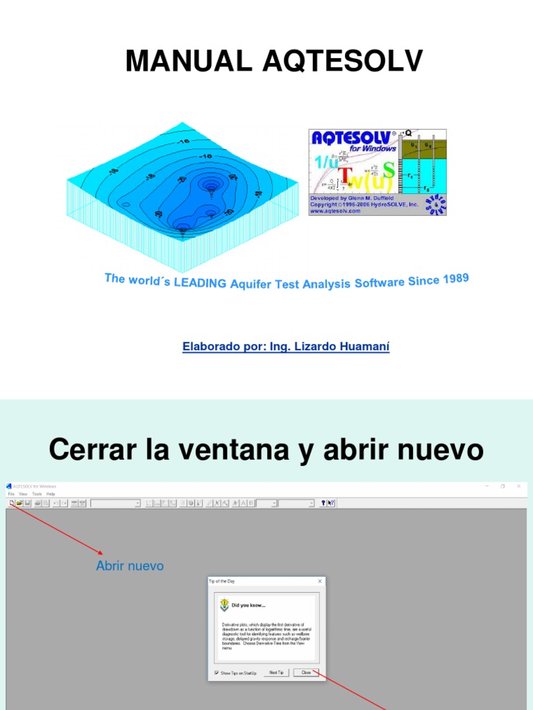 Guía de Uso de AQTESOLV | PDF | Informática