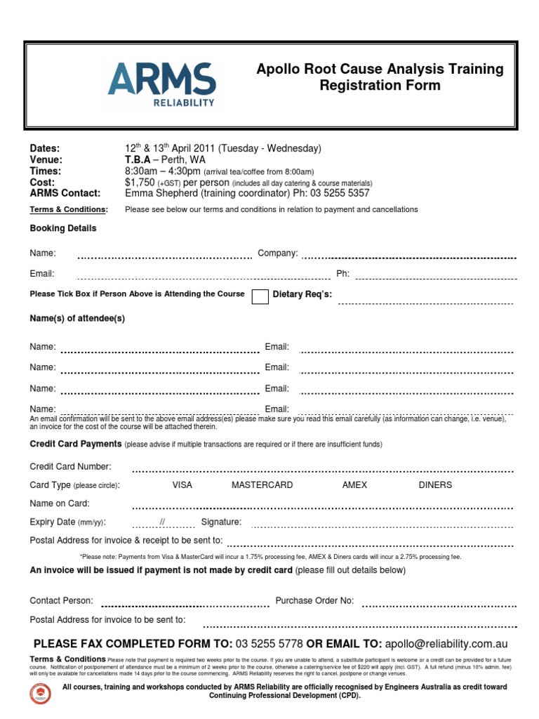 Apollo Rca Perth April 2011 | PDF | Credit Card | Payments