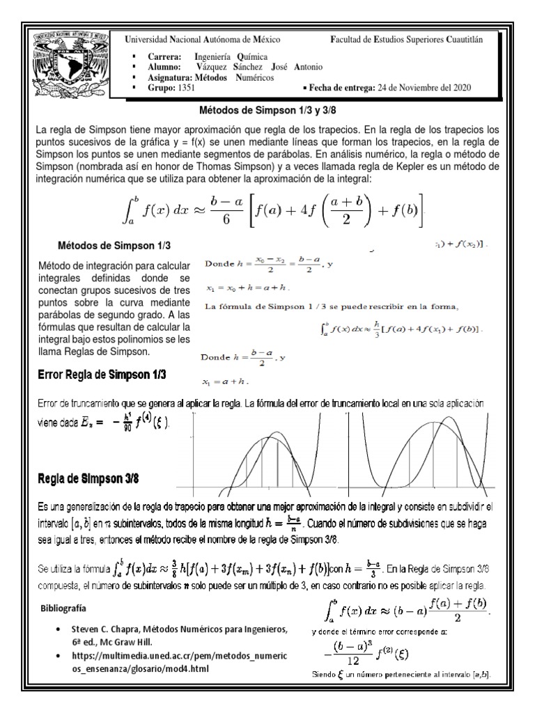 Metodo de Integracion de Simpson | PDF