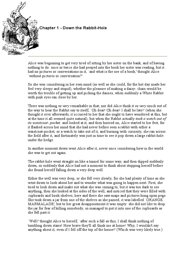 Chapter 1 - Down The Rabbit-Hole | PDF