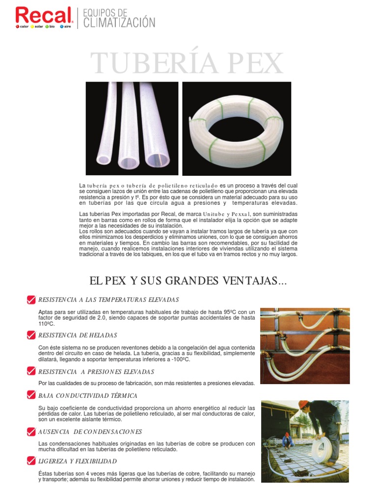 Ventajas de la Tubería PEX para Agua Potable | PDF | Tubería ...