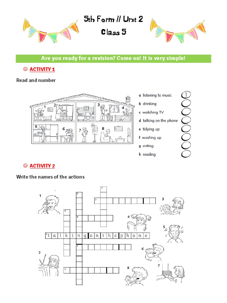 5th Form Unit 2 Class 5 | PDF