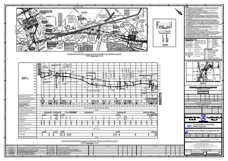 Pipeline Profile Drawing for 4-Inch Gas Line from MF/C7 to MF/C6 | PDF