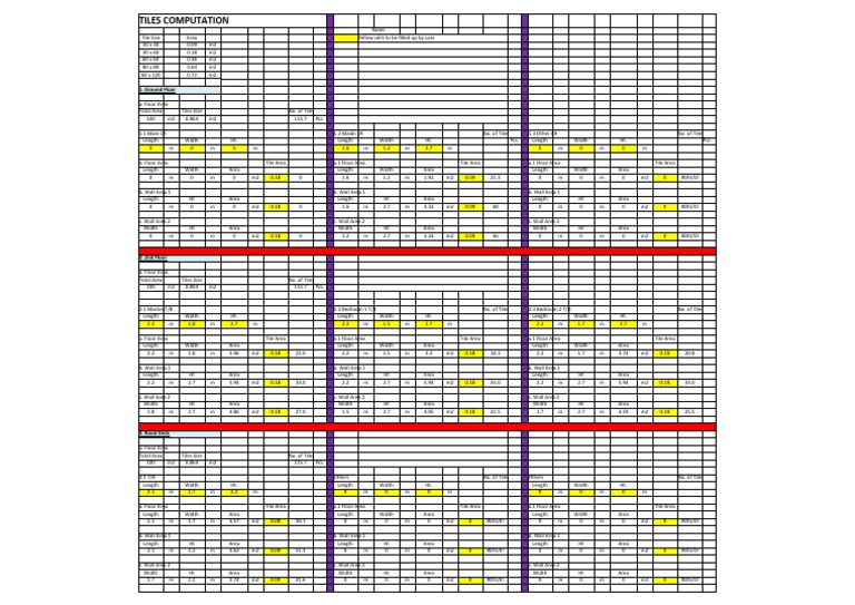 Tiles Computation | Download Free PDF | Tile | Masonry