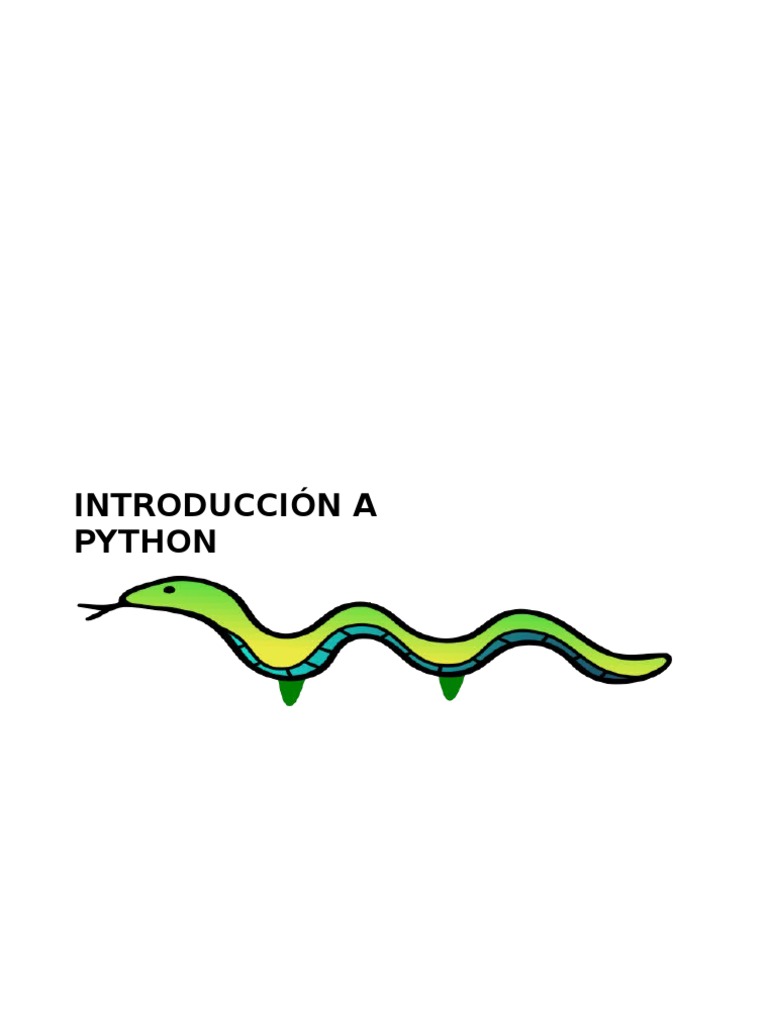 Introducción A Python | PDF | Python (lenguaje de programación ...