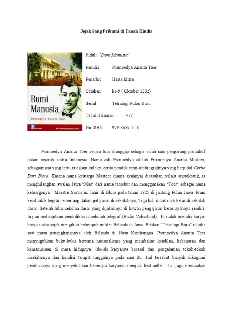 Jejak Sang Pribumi Di Tanah Hindia | PDF