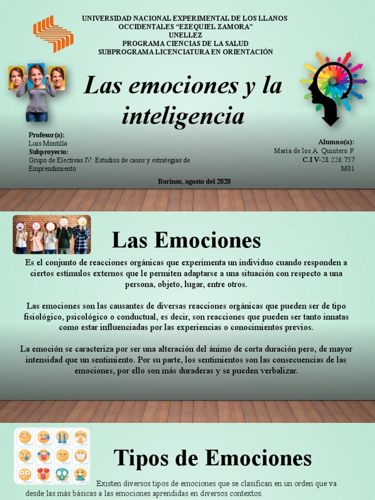 Las Emociones Y La Inteligencia Pdf Las Emociones Inteligencia