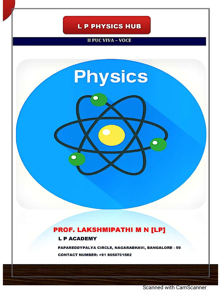 II Puc Physics Viva - Voce | PDF