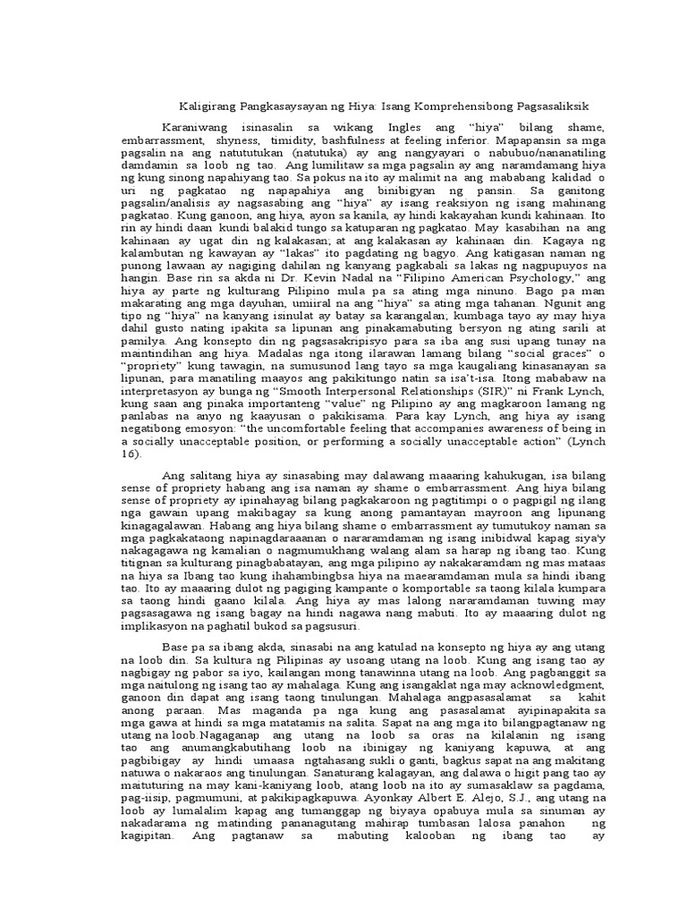 3.konsepto NG Hiya | PDF