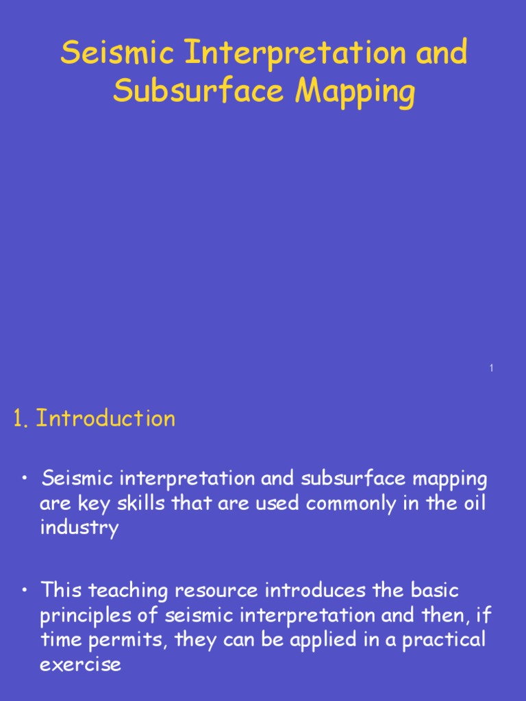 Seismic Interpretation | PDF | Reflection Seismology | Earth Sciences