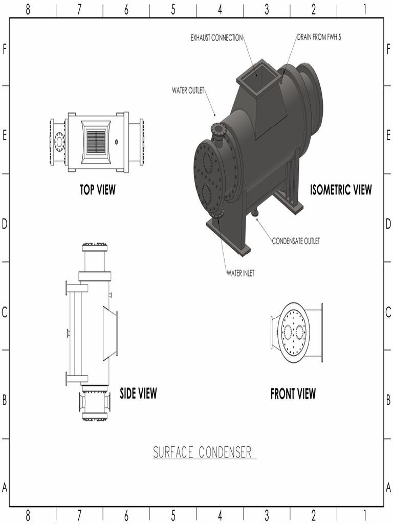Surface Condenser - Solidworks Drawing | PDF