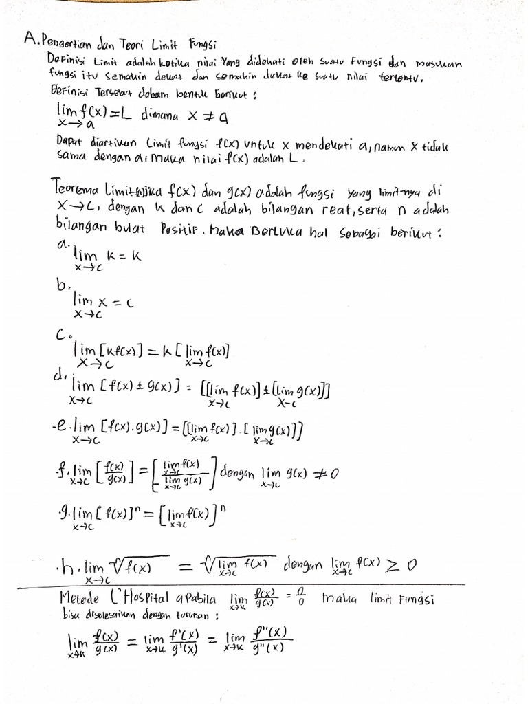 Rangkuman Kalkulus 1 | PDF
