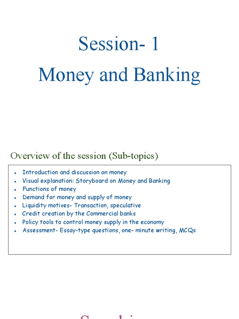 Understanding Money and Banking Basics | PDF | Money Supply | Money