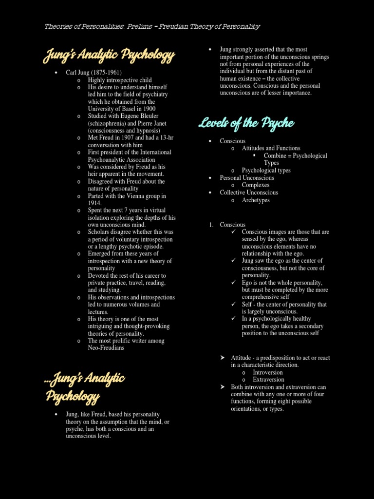 Jung's Analytic Psychology Explained | PDF | Carl Jung | Unconscious Mind