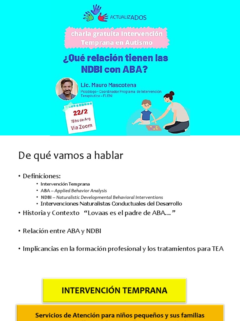 NDBI ABA Final S | PDF | Espectro autista | Aprendizaje