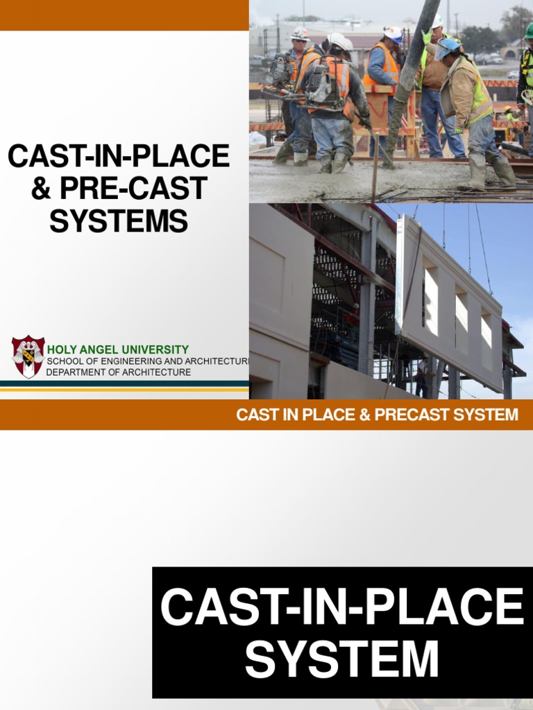 1-Cast-In-Place & Pre-Cast | PDF | Precast Concrete | Building Engineering