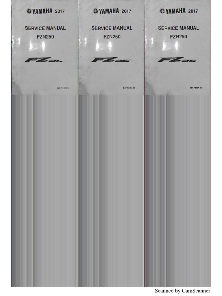 Service Manual Fz25 Fazer 250 2017 Compress | PDF