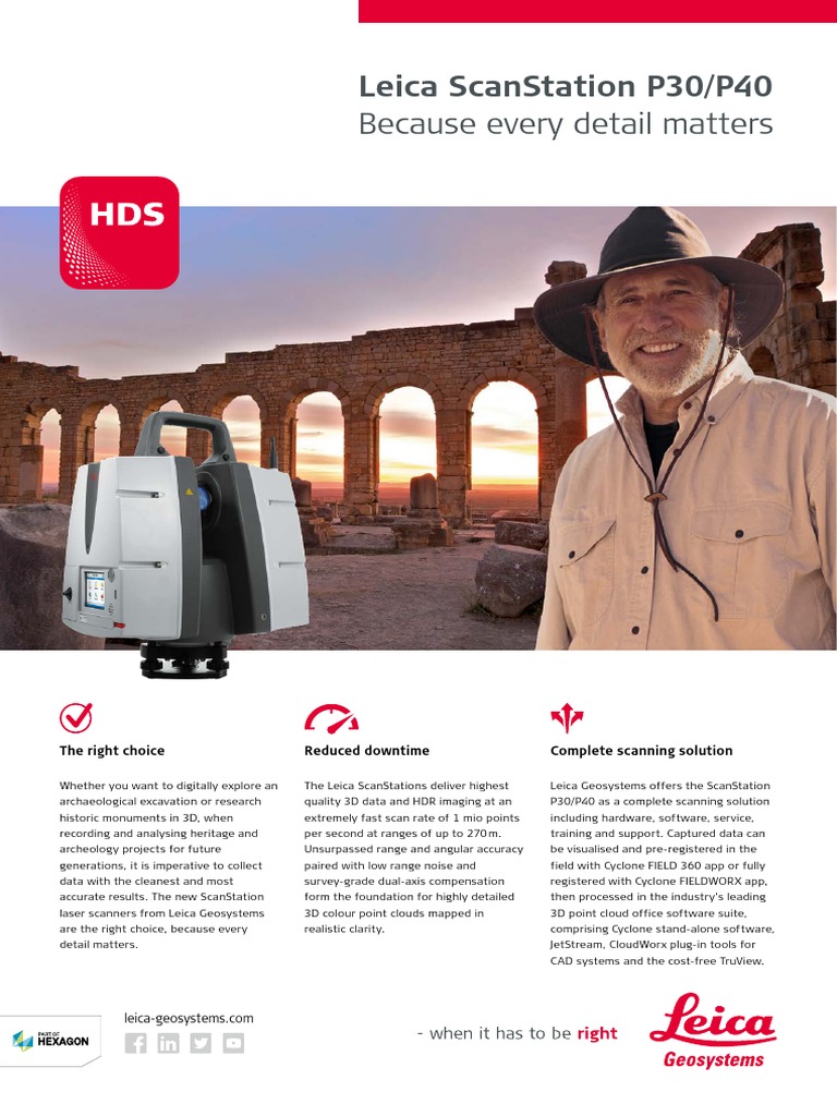 Leica ScanStation P30-P40 Heritage DS | PDF | Image Scanner | 3 D ...