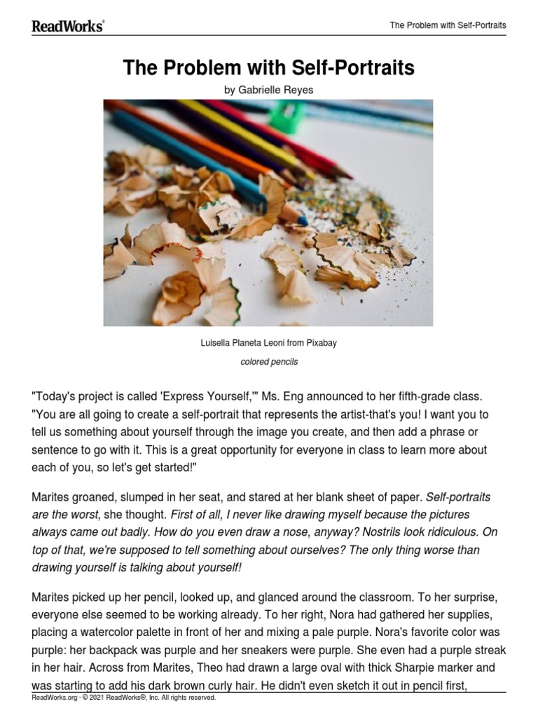 The Problem With Self-Portaits | PDF