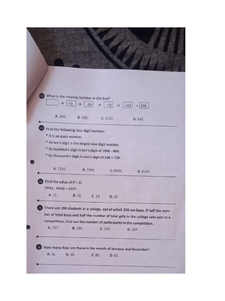Ramanujan Practice Paper - 1 | PDF