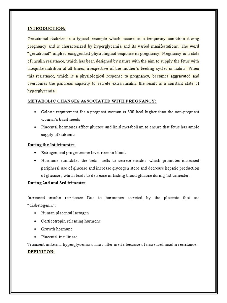 GDM | PDF | Gestational Diabetes | Diabetes