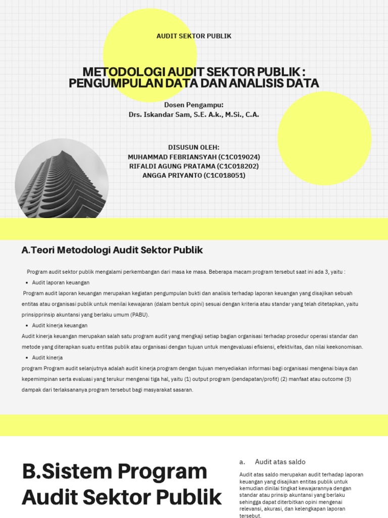 Kel 6 - Metodologi Audit Sektor Publik | PDF