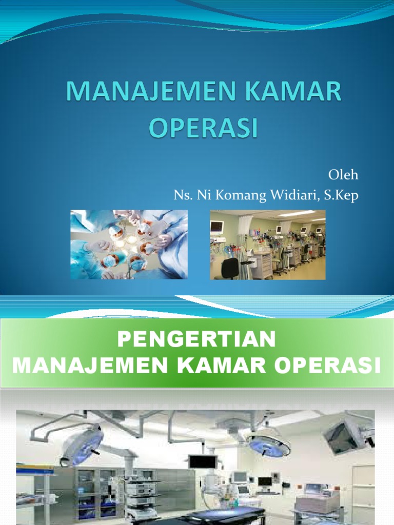 Manajemen Kamar Operasi | PDF