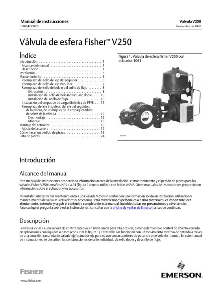 válvula-de-esfera-fisher-v250-fisher-v250-ball-valve-spanish-universal ...