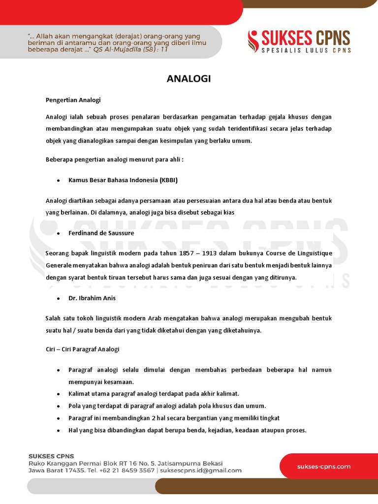 Tiu - Analogi | PDF
