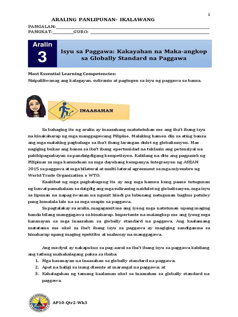 AP 10 Q2 Week 3 | PDF