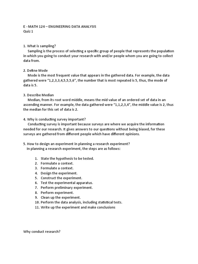 Engineering Data Analysis | PDF