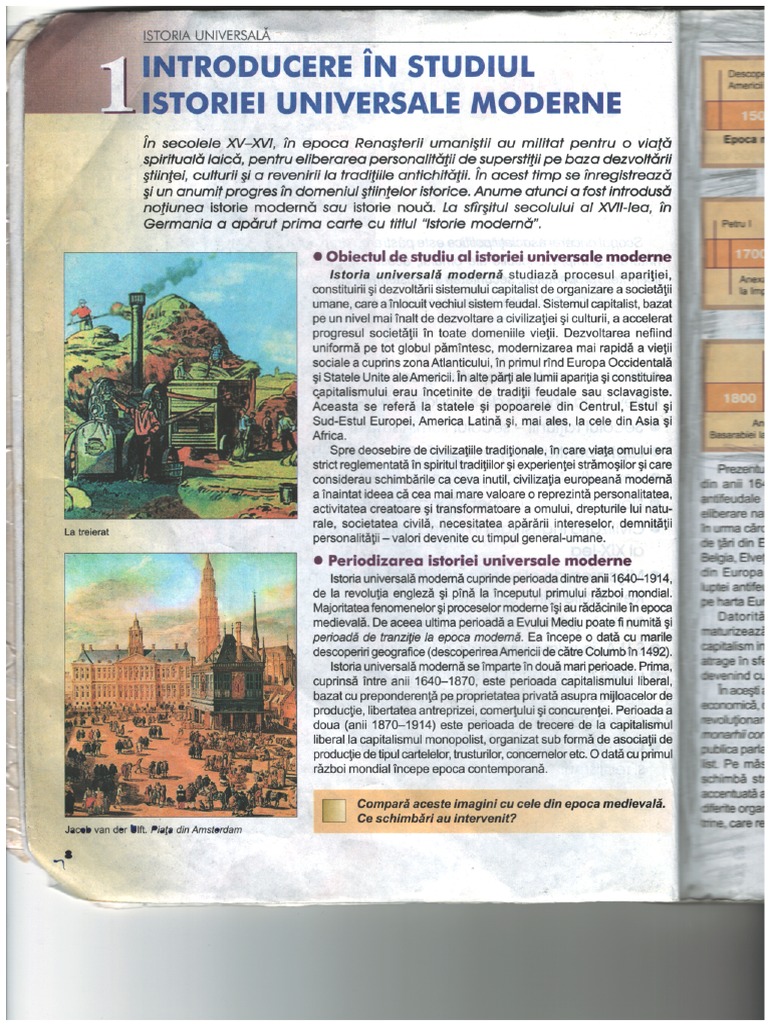 Manual de Istorie Clasa A VII-a | PDF
