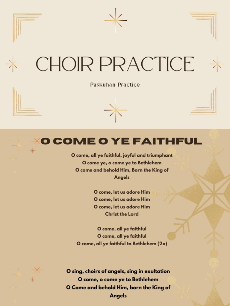 Choir Practice | PDF