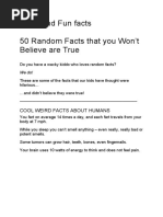 10 Interesting Facts | PDF