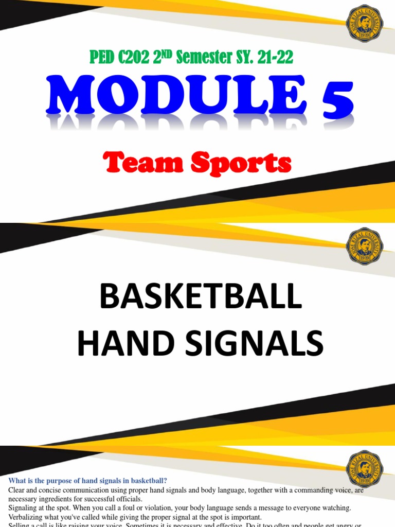 Basketball Referee Signals Guide | PDF | Sports & Recreation