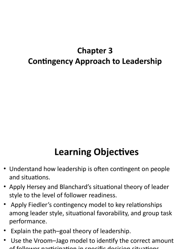 Chapter 3 Leadership | PDF | Leadership | Psychological Concepts
