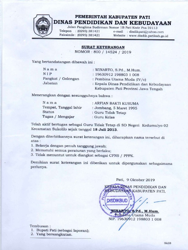 SK Pengangkatan Dan Penugasan 2 | PDF