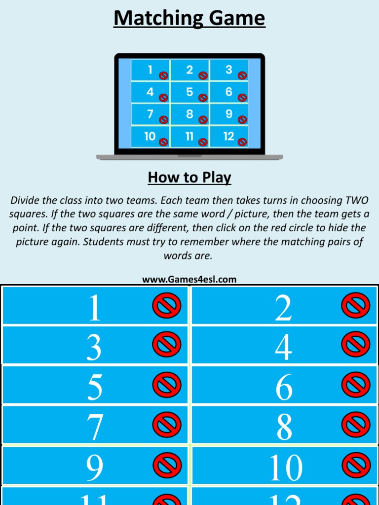 Past Tense Verbs Matching Game | PDF