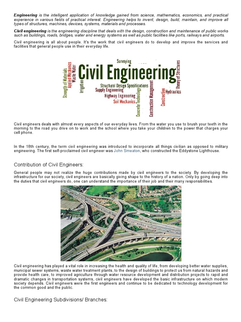 Role of Civil Engineers in Society | PDF | Civil Engineering | Engineering