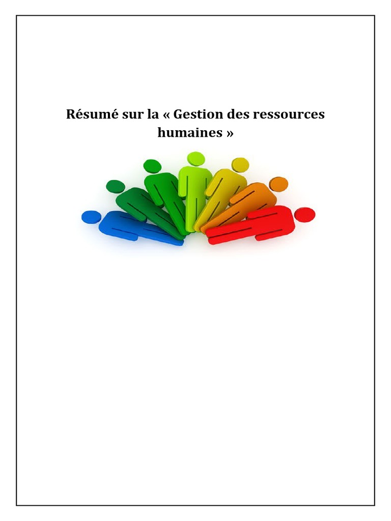 Résumé Sur La Gestion Des Ressources Humaines | PDF | Recrutement | Gestion des ressources humaines