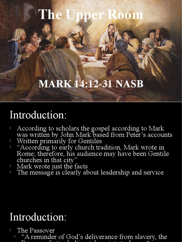 Mark 14, 12-19 | PDF | Gospel Of Mark | Passover